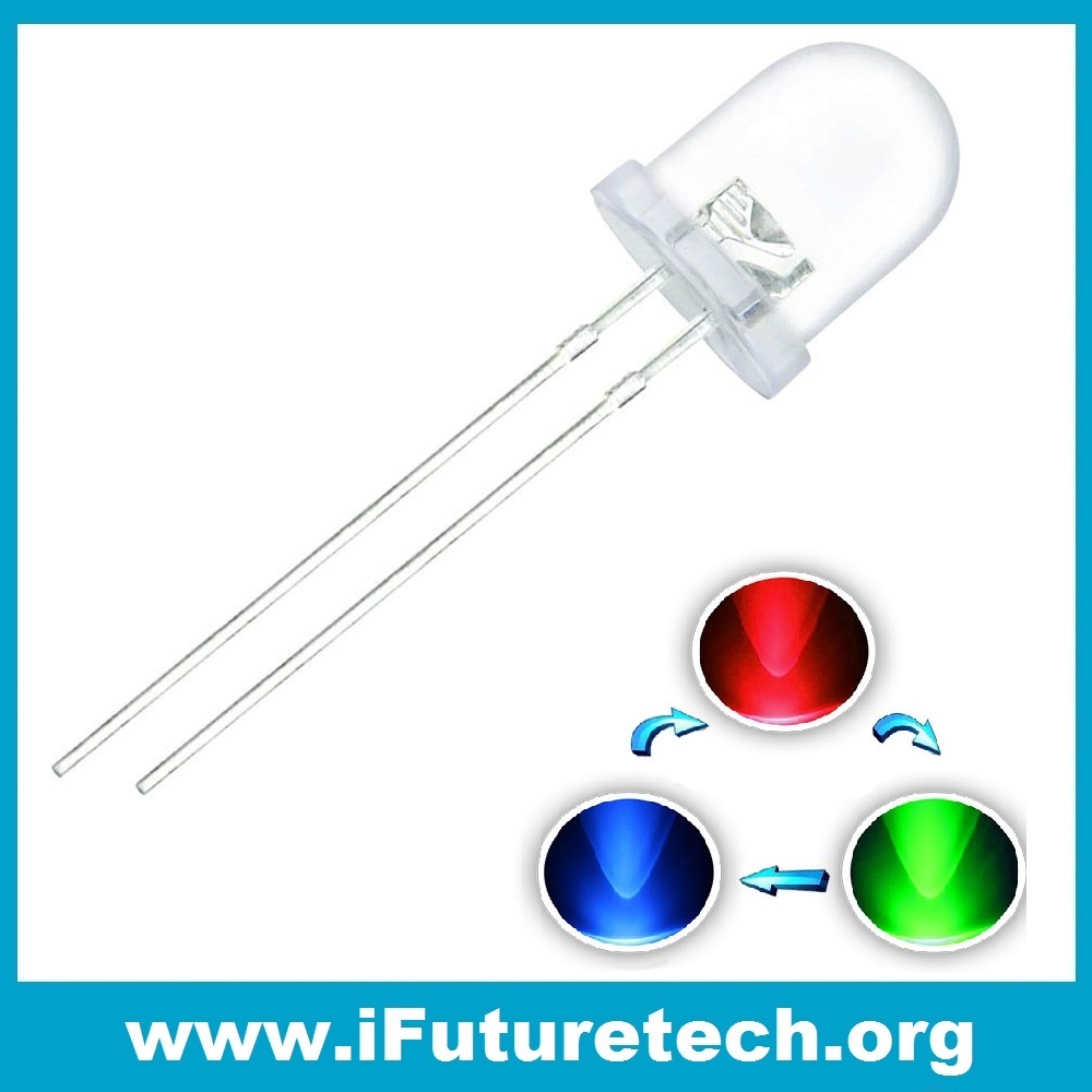 3mm SLOW RGB FLASH LED - iFuture Technology