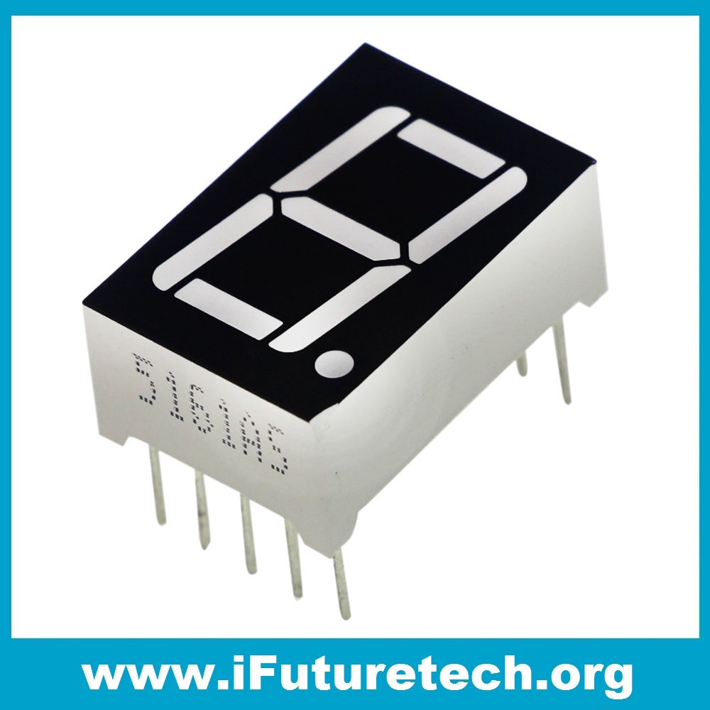 7-SEGMENT DISPLAY - COMMON ANODE (LT542) - iFuture Technology
