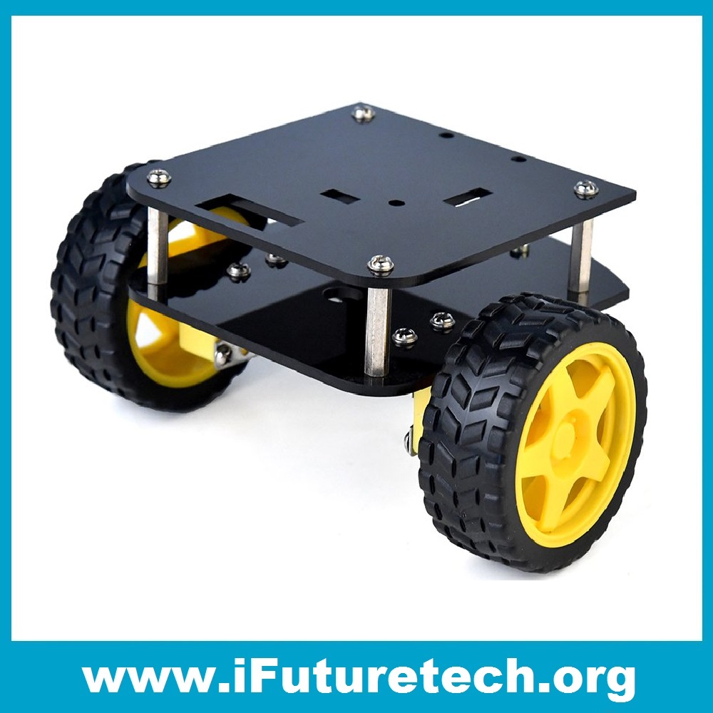 DIY CHASSIS WITH 2 BO MOTORS AND WHEELS - iFuture Technology