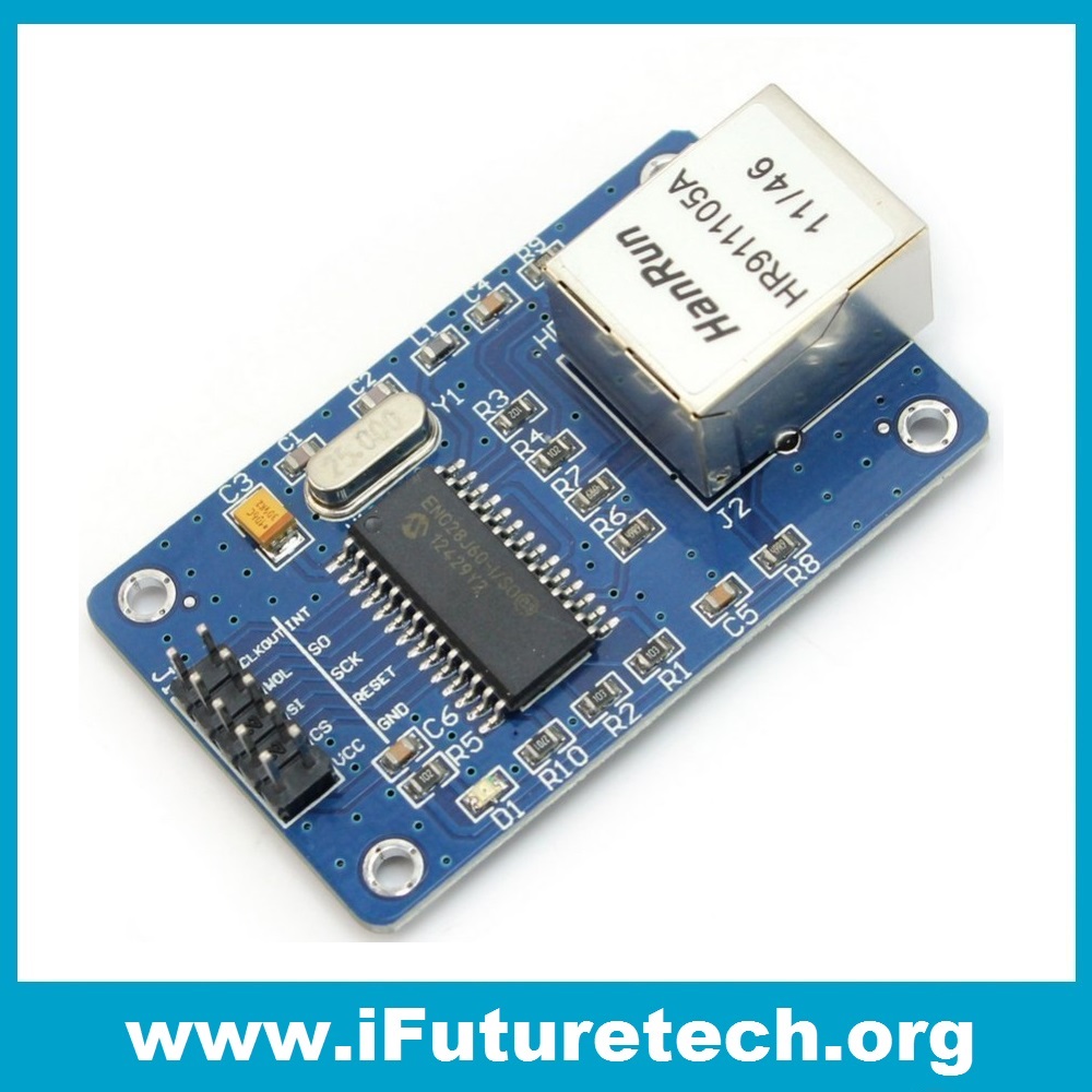 ENC28J60 ETHERNET LAN NETWORK MODULE SHIELD - iFuture Technology