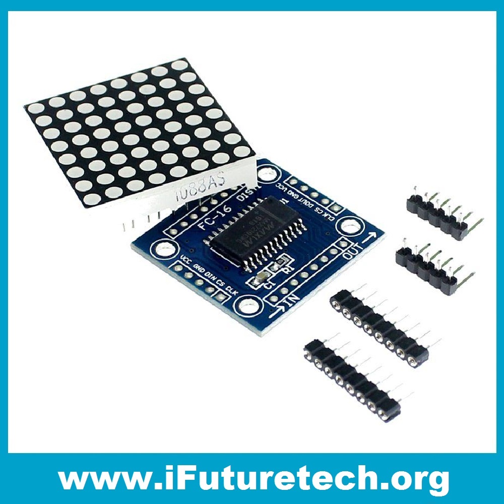 MAX7219 DOT LED MATRIX MODULE (SMD) - iFuture Technology