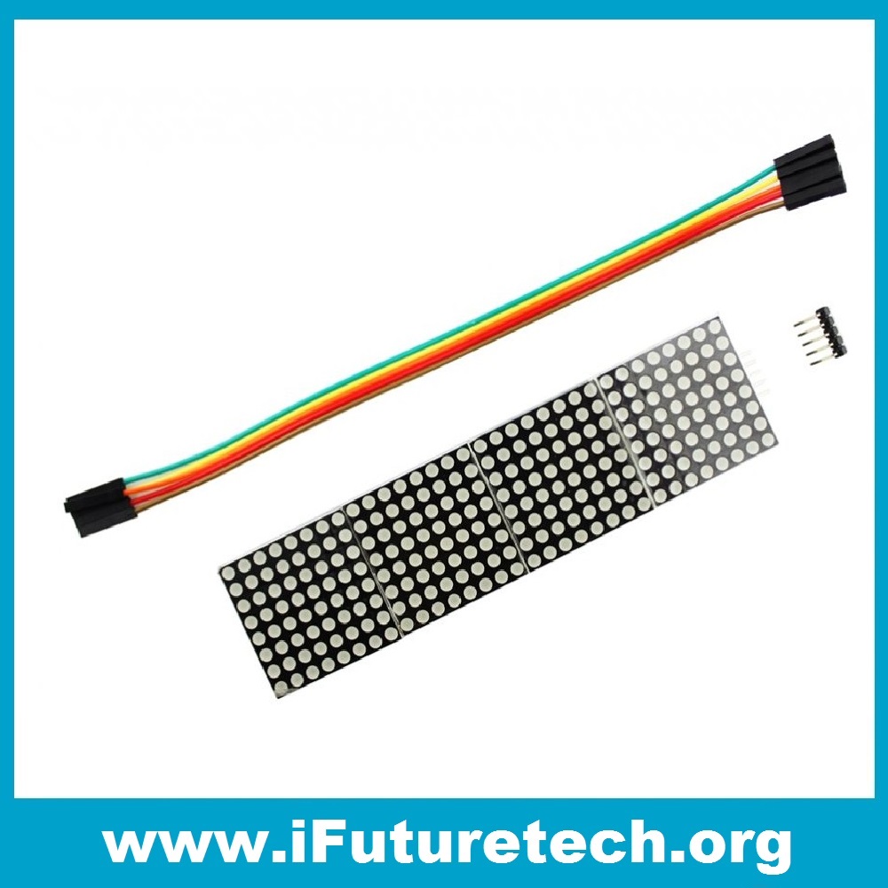 RED-MAX7219 DOT MATRIX MODULE - iFuture Technology