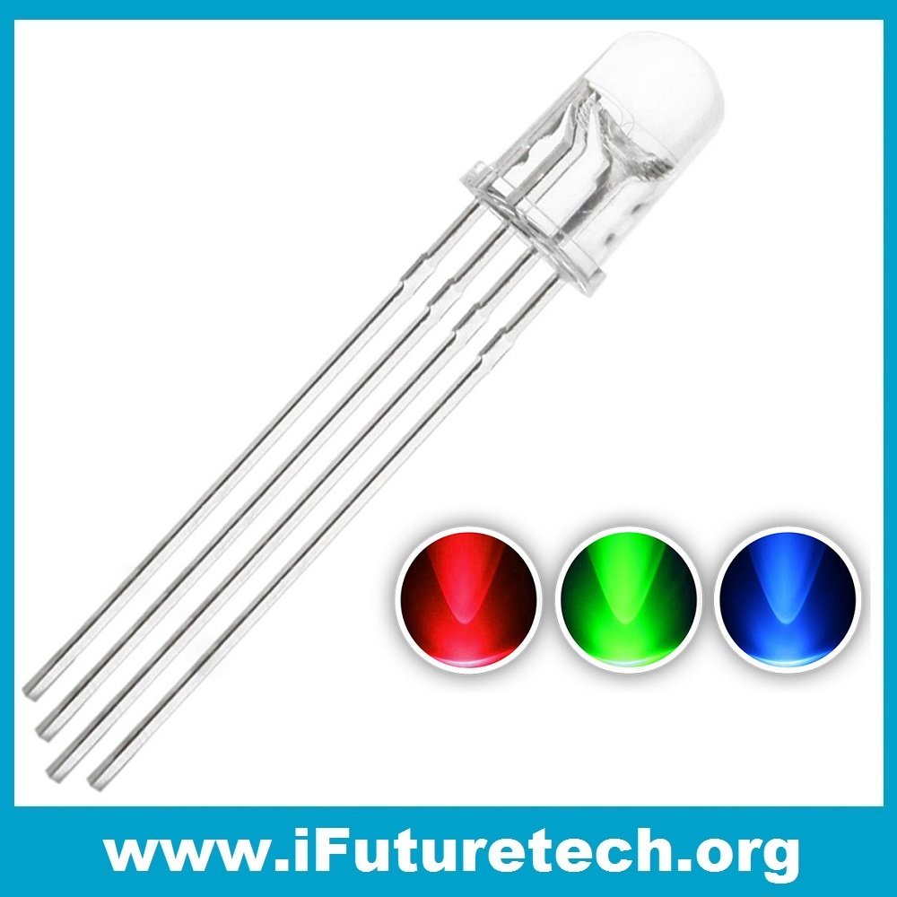RGB LED 5mm - COMMON ANODE - iFuture Technology