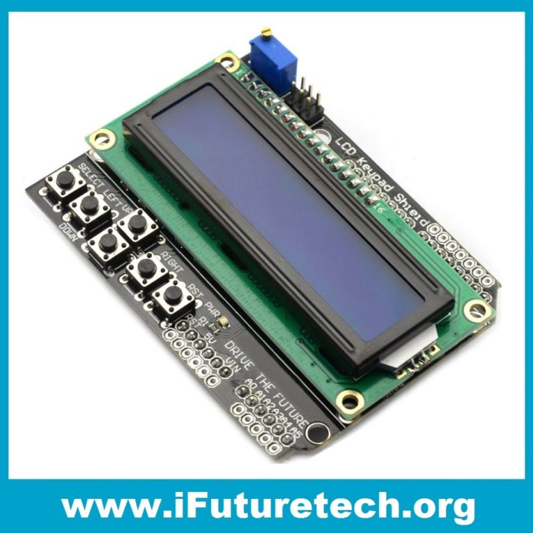 LCD KEYPAD SHIELD FOR ARDUINO - iFuture Technology