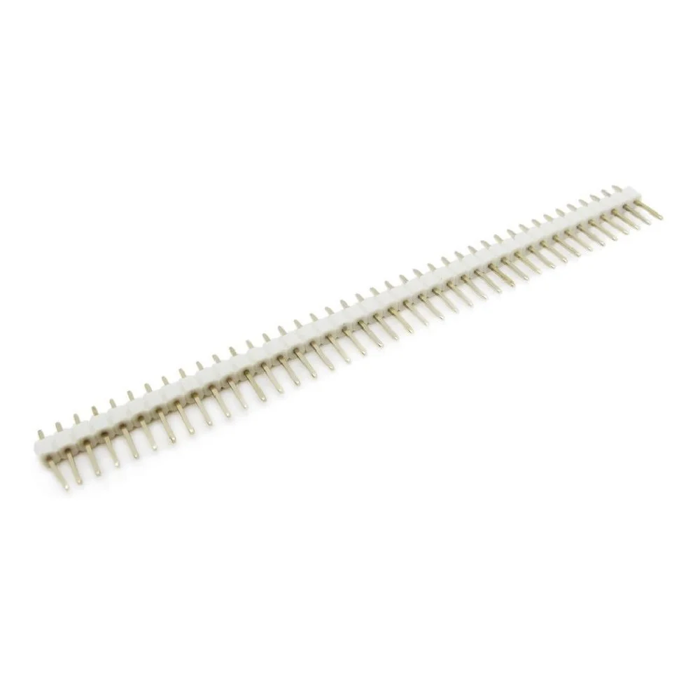 40P X 1 Berg Strip Male Straight 2.54mm - White - iFuture Technology