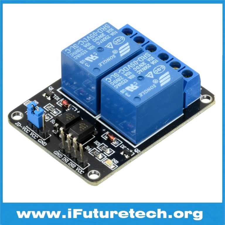 Buy 2 CHANNEL 30A 5V HIGH AND LOW LEVEL TRIGGER RELAY MODULE | iFuture Technology