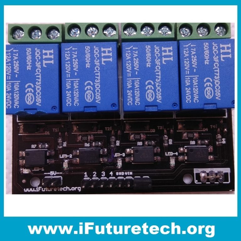 5V 4-CHANNEL RELAY CONTROL BOARD - iFuture Technology