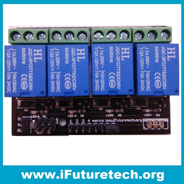 12V 4-CHANNEL RELAY CONTROL BOARD - iFuture Technology
