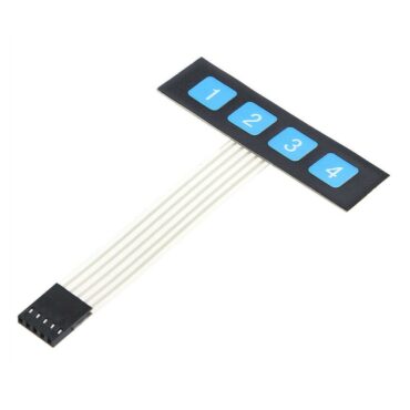 4 Keys 1x4 Matrix Membrane Switch Keypad - iFuture Technology