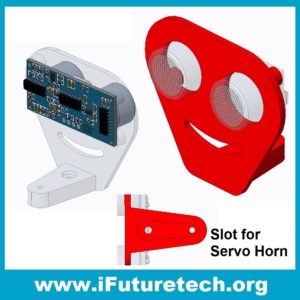 HC-SR04 ULTRASONIC SENSOR MOUNTING BRACKET - iFuture Technology