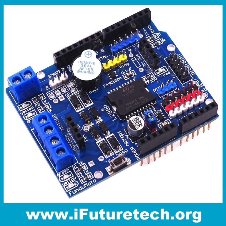 TA6586 Based 5A Dual DC Motor Driver Module - iFuture Technology