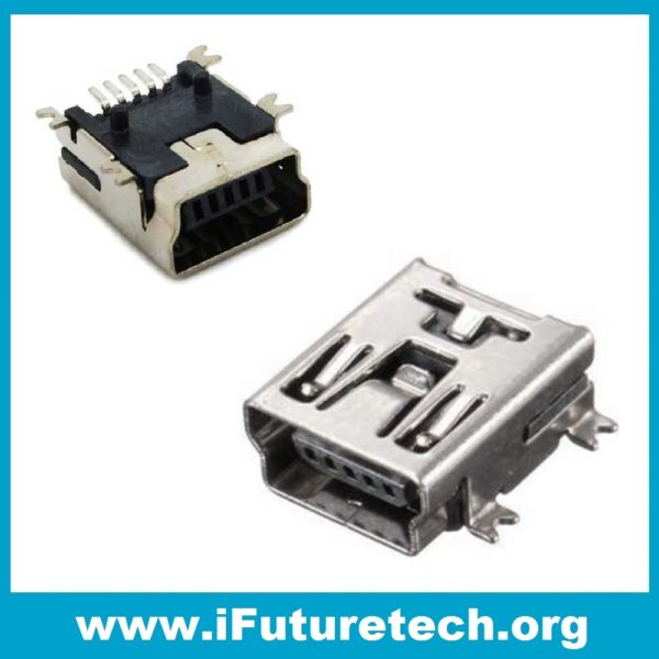 Buy 5PIN MICRO USB FEMALE SOCKET CONNECTOR WITH COVER | iFuture Technology