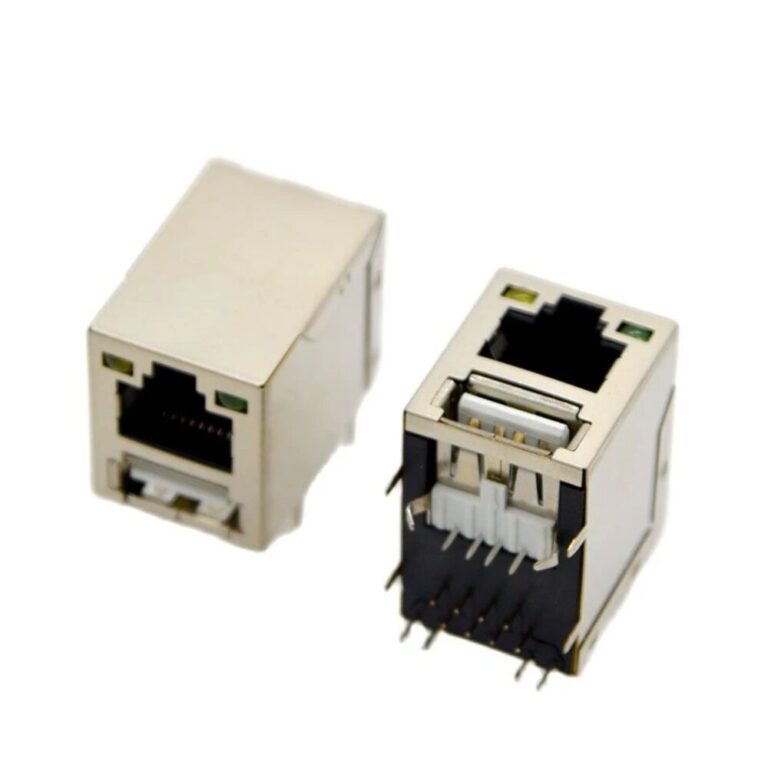 RJ45 SOCKET AND USB 2.0 SOCKET WITH STATUS LED LIGHT - iFuture Technology