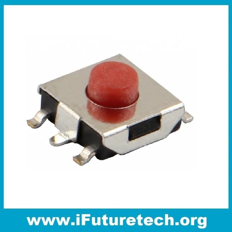 6 PIN DPDT SELF-LOCK LOCK PUSH SWITCH - 7 X 7mm - iFuture Technology