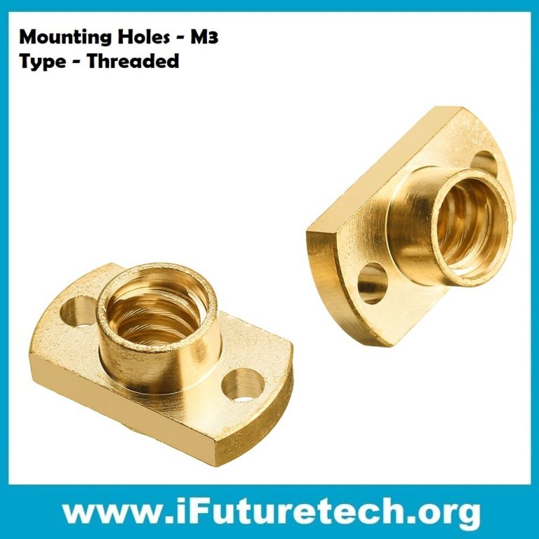 T8 Brass Nut Pitch 2mm 8mm Lead Screw - iFuture Technology