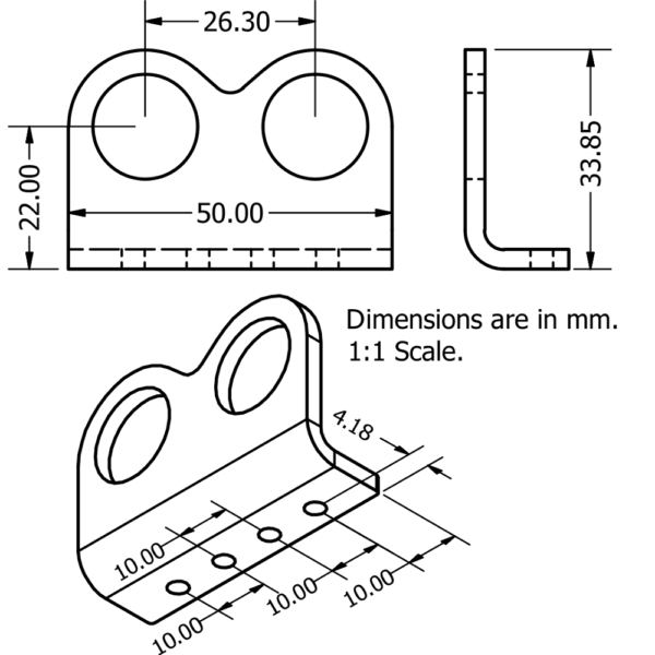 ULTRASONIC SENSOR MOUNTING BRACKET FOR HC-SR04 MODULE - iFuture Technology