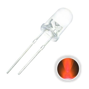 ORANGE TRANSPARENT LED 5mm - iFuture Technology