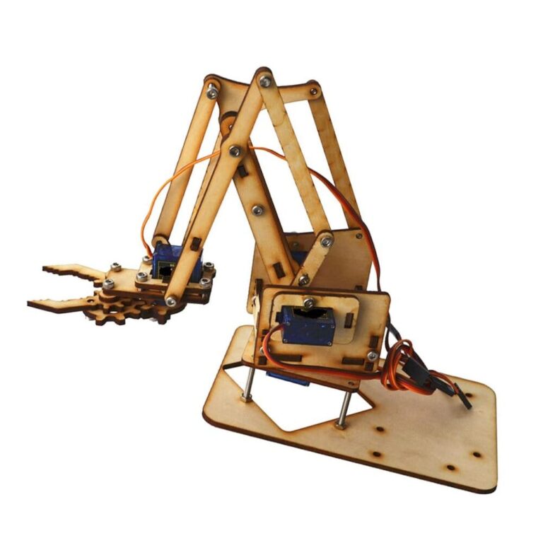 4 DOF WOODEN ROBOTIC ARM KIT - iFuture Technology