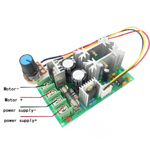 DC 10-60V 20A 1200W MOTOR SPEED CONTROL PWM MOTOR SPEED CONTROLLER ...