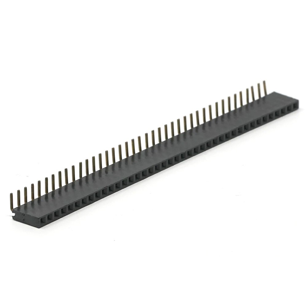 2.54mm 40 X 1 BERG STRIP FEMALE BEND- BLACK - iFuture Technology