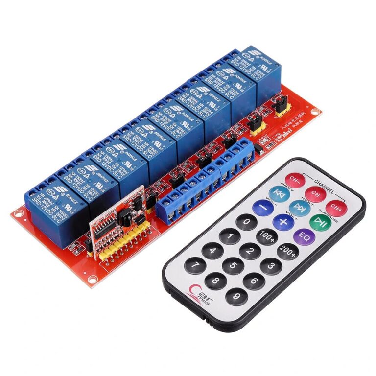8 CHANNEL INFRARED REMOTE CONTROL RELAY MODULE-5V - iFuture Technology