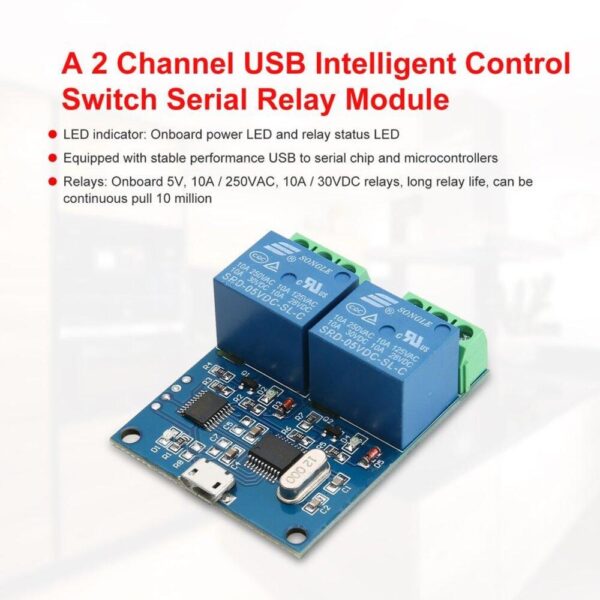 LCUS-2 PLC USB Serial Control Relay Module - iFuture Technology