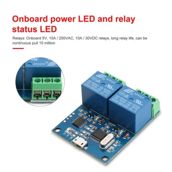 LCUS-2 PLC USB Serial Control Relay Module - iFuture Technology