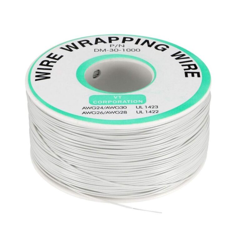 INSULATED PVC COATED 30AWG WRAPPING WIRE-WHITE - iFuture Technology