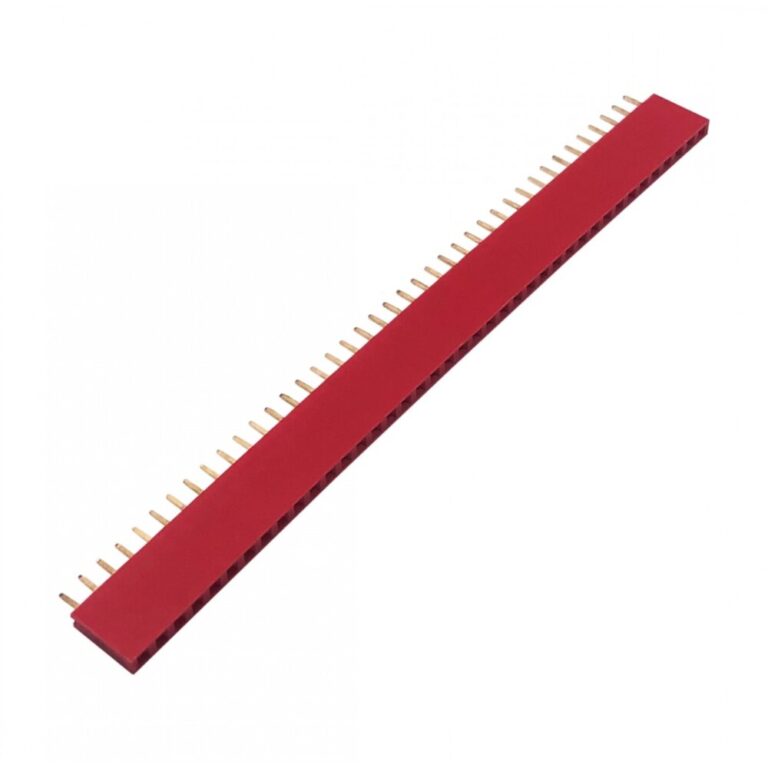 40 X 1 Berg Strip Female Straight 2.54mm - Red - iFuture Technology