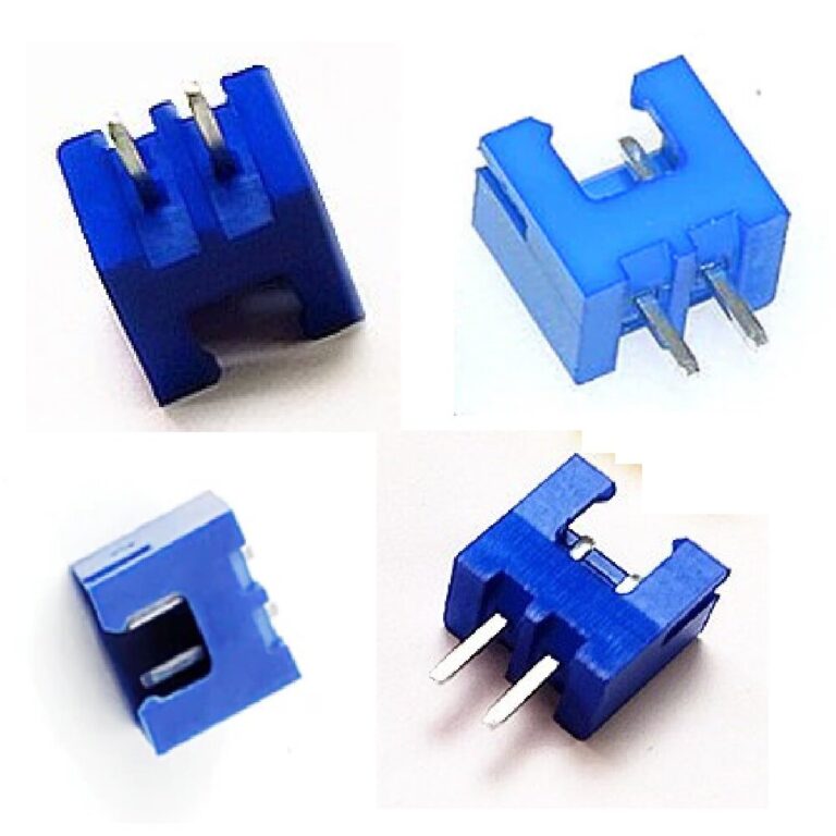 XH2.54 2P STRAIGHT NEEDLE CONNECTOR HOLDER 2.54MM - BLUE - iFuture Technology