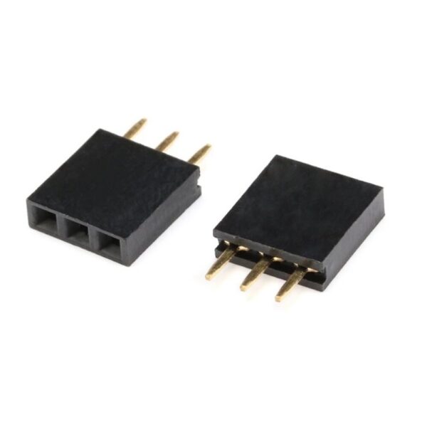 1X3P 2.54MM BERG STRIP FEMALE PIN HEADER - BLACK - iFuture Technology