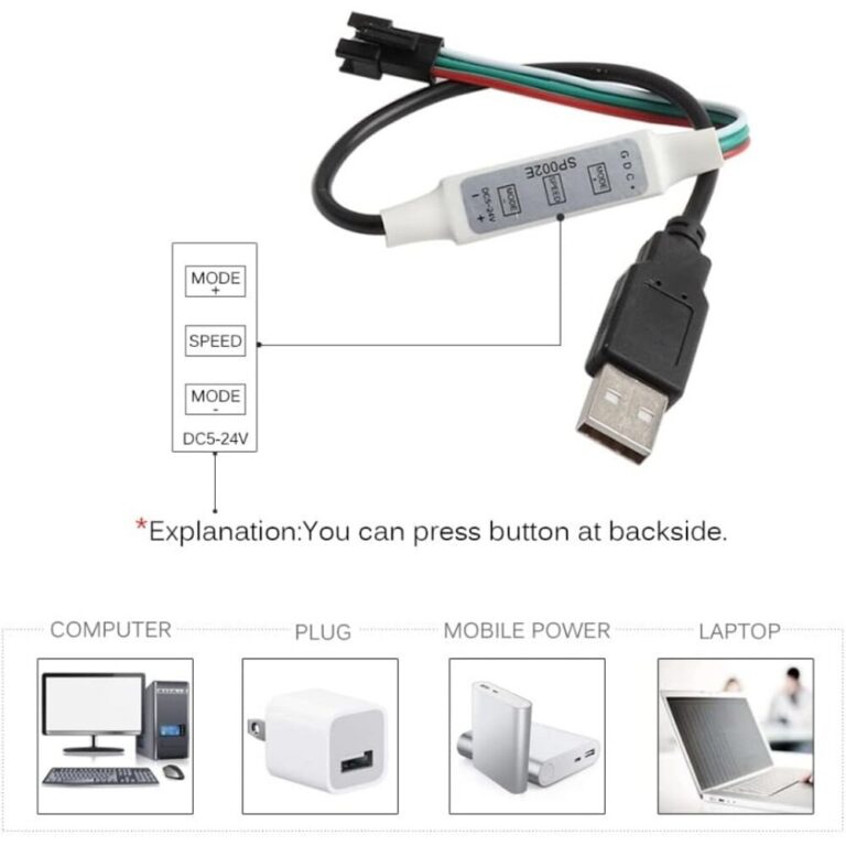 WS2812BTRIPLE KEYS NEOPIXEL LED LIGHT STRIP CONTROLLER - iFuture Technology