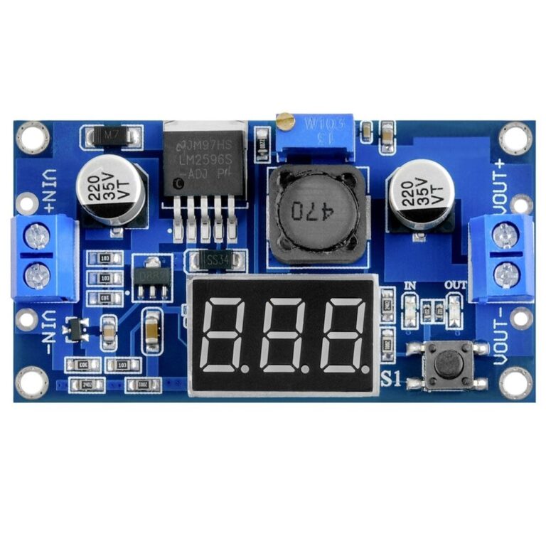 LM2596 DC-DC Buck Converter Module with Voltmeter Display - iFuture Technology