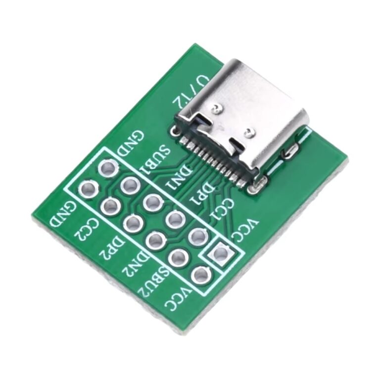 USB TYPE-C Female 6Pin Breakout Board - iFuture Technology