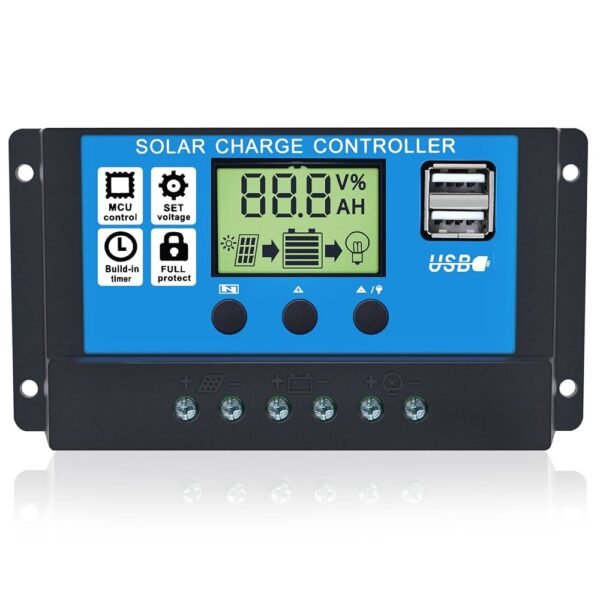 12V/24V 10A PWM Solar Charge Controller - iFuture Technology