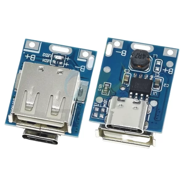 Type-C 5V Step-Up Power Module Lithium Battery Charging Protection ...