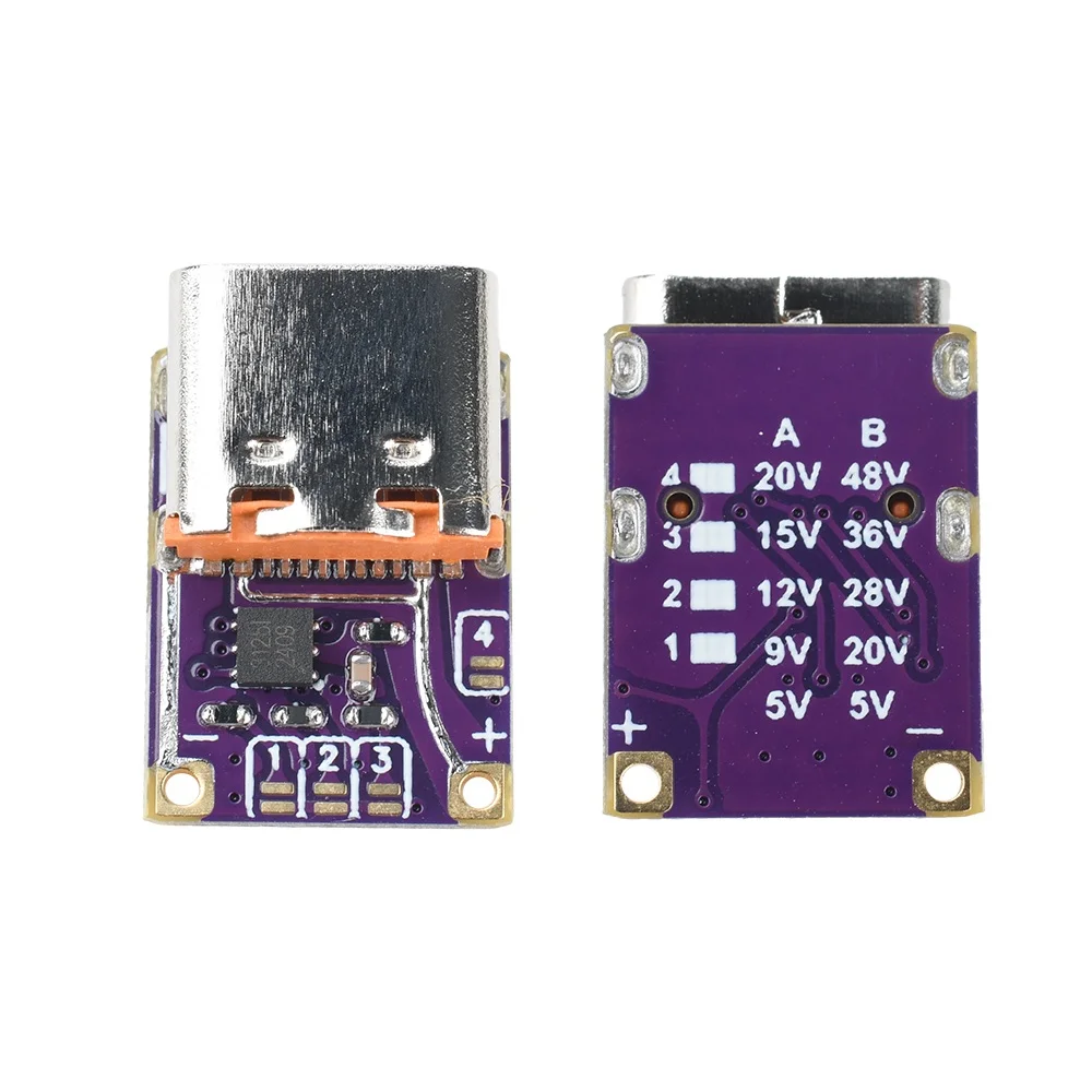 PD3.0 PD3.1 QC3.0 Deceiver Type-C DC 5/9/12/15/20 Fast Charging Module ...