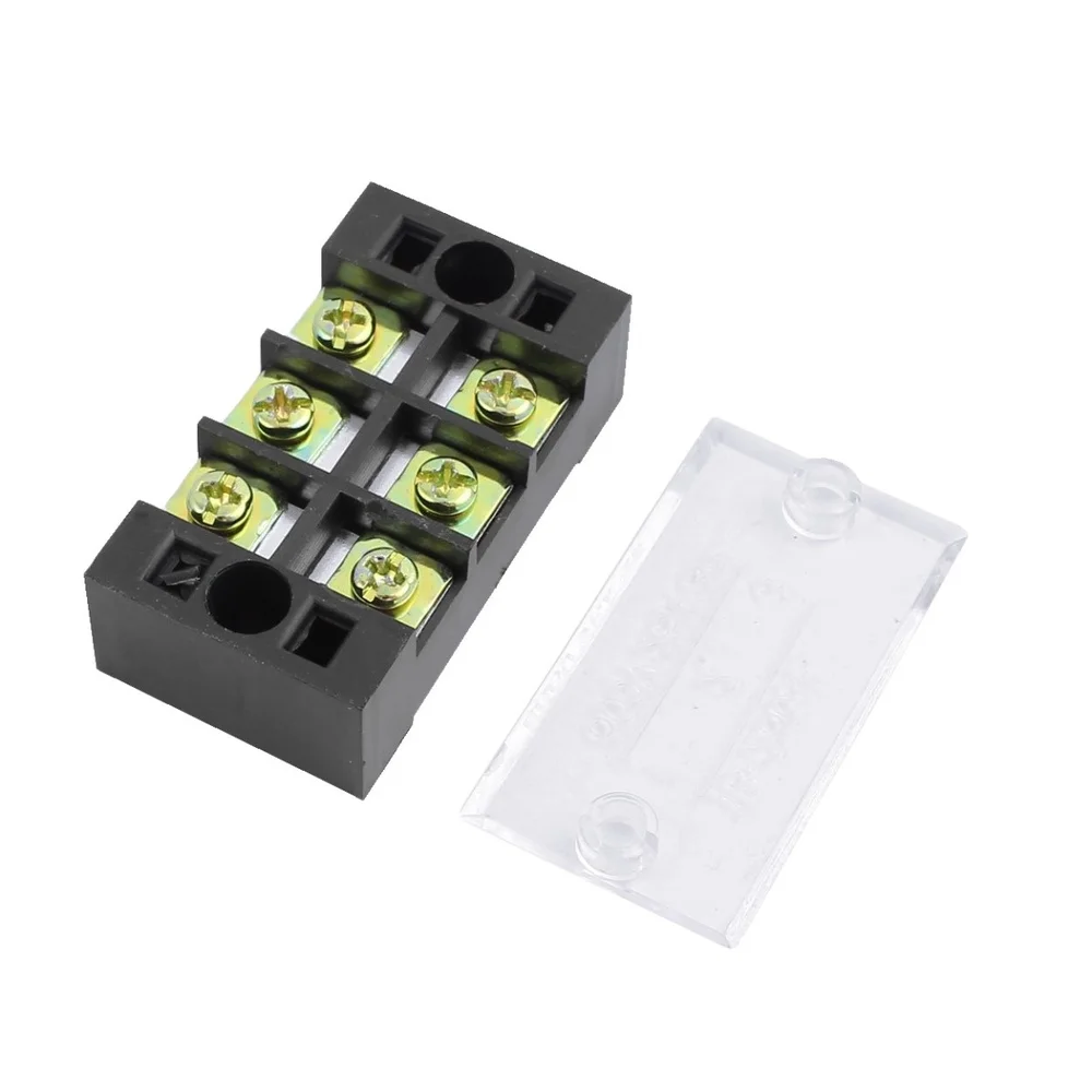 TB-1503 3-Position 600V 15A Double Row Screw Terminal Strip - iFuture ...